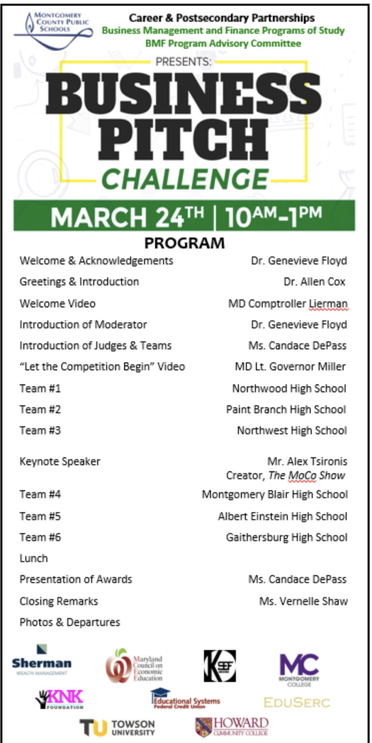 “Shark Tank” for Students: MCPS Business Pitch Challenge Takes Place ...