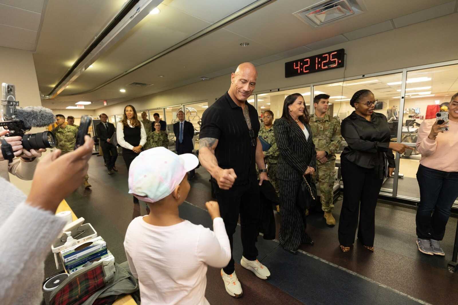 Dwayne “The Rock” Johnson Visits Walter Reed Medical Center - The MoCo Show