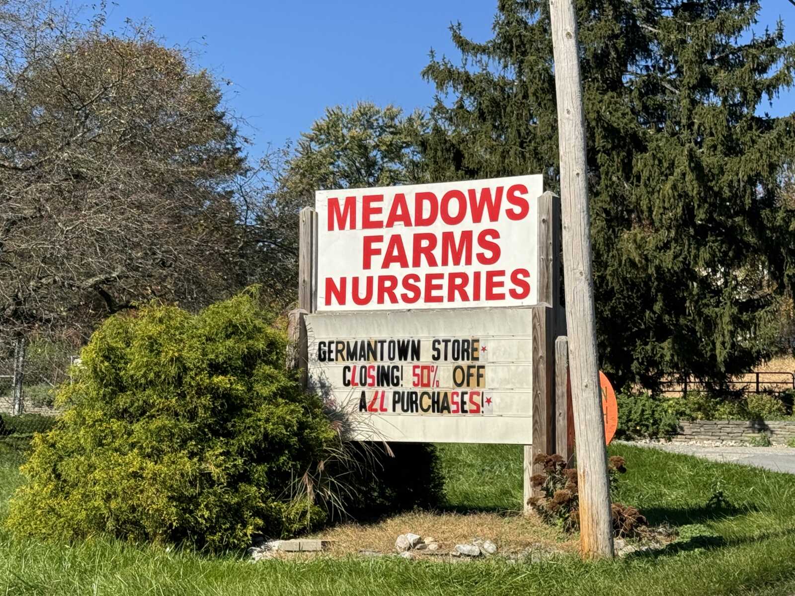 Meadows Farms to Close Clarksburg/Germantown Location - The MoCo Show