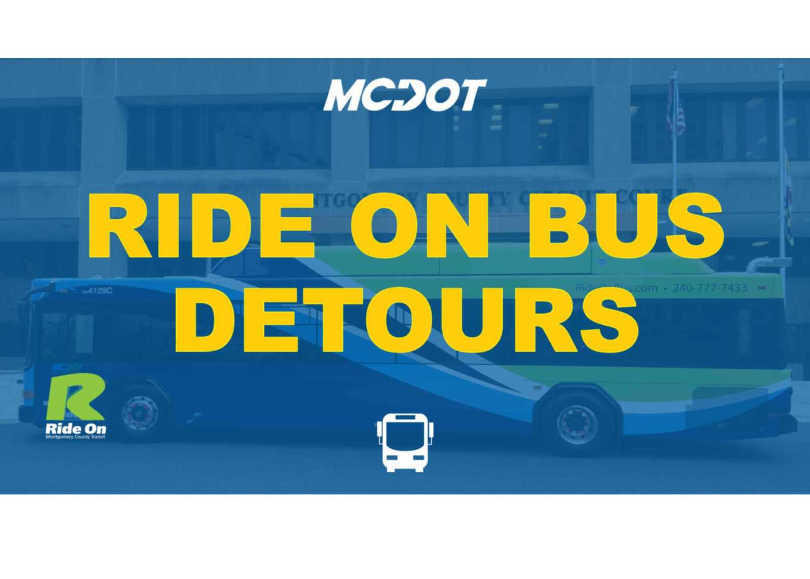 Detours Due to Crane Work Will Impact Ride On Bus Routes in Rockville ...