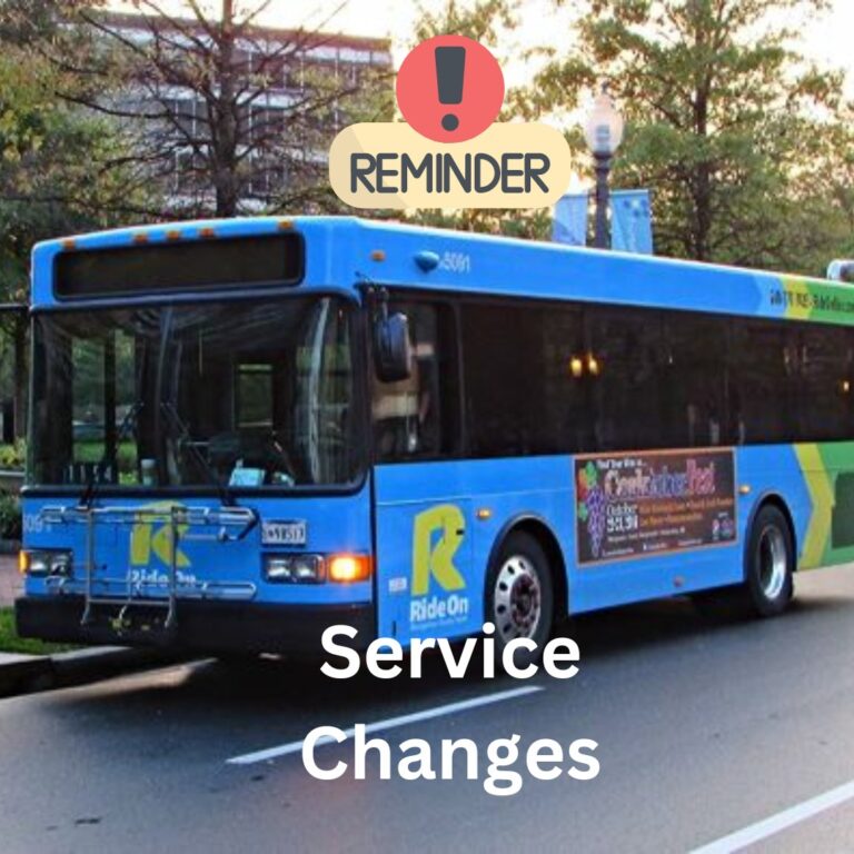 MCDOT Updates Ride On Bus Schedules for 27 Routes to Enhance Efficiency ...