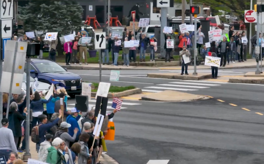 Hundreds Gather in Olney for “Hands Off! Olney Fights Back” Protest ...