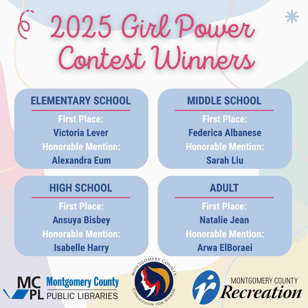 Winners Announced for Montgomery County’s 2025 Girl Power Contest - The ...