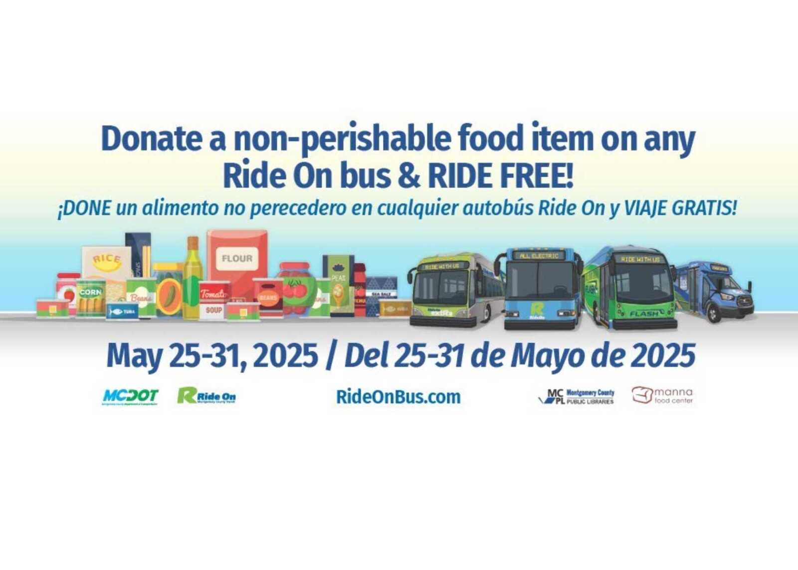 Montgomery County Launches Annual Ride On Food Drive to Support ...