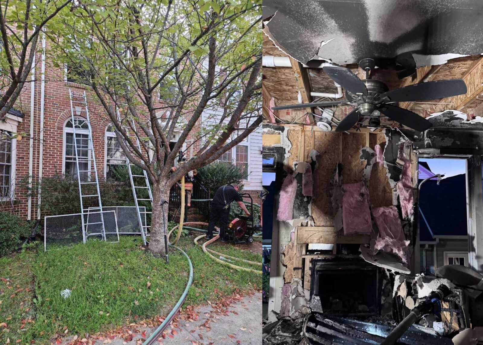 Townhouse Fire Displaces Family, Causes $75K in Damage; 50 Firefighters ...