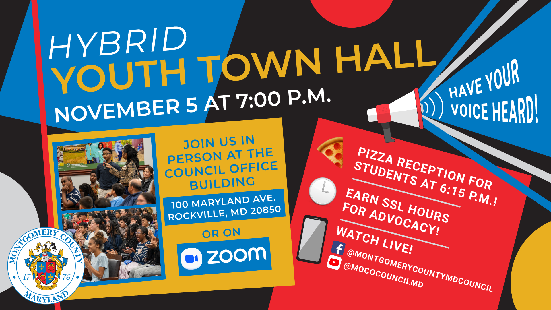 Montgomery County Council to Host Annual Youth Town Hall Nov. 5 - The ...