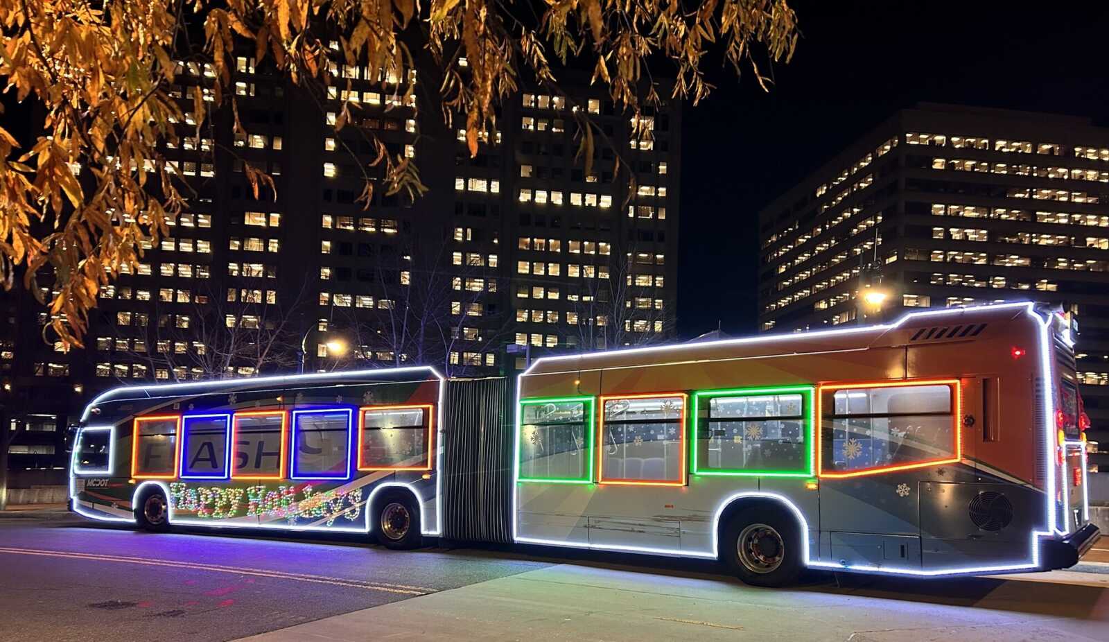 Montgomery County Brings Back Flash Lights Holiday Buses for the Season ...