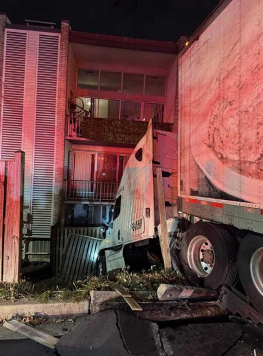 Unoccupied Tractor-Trailer Crashes Through Fence, Spills Fuel Near ...