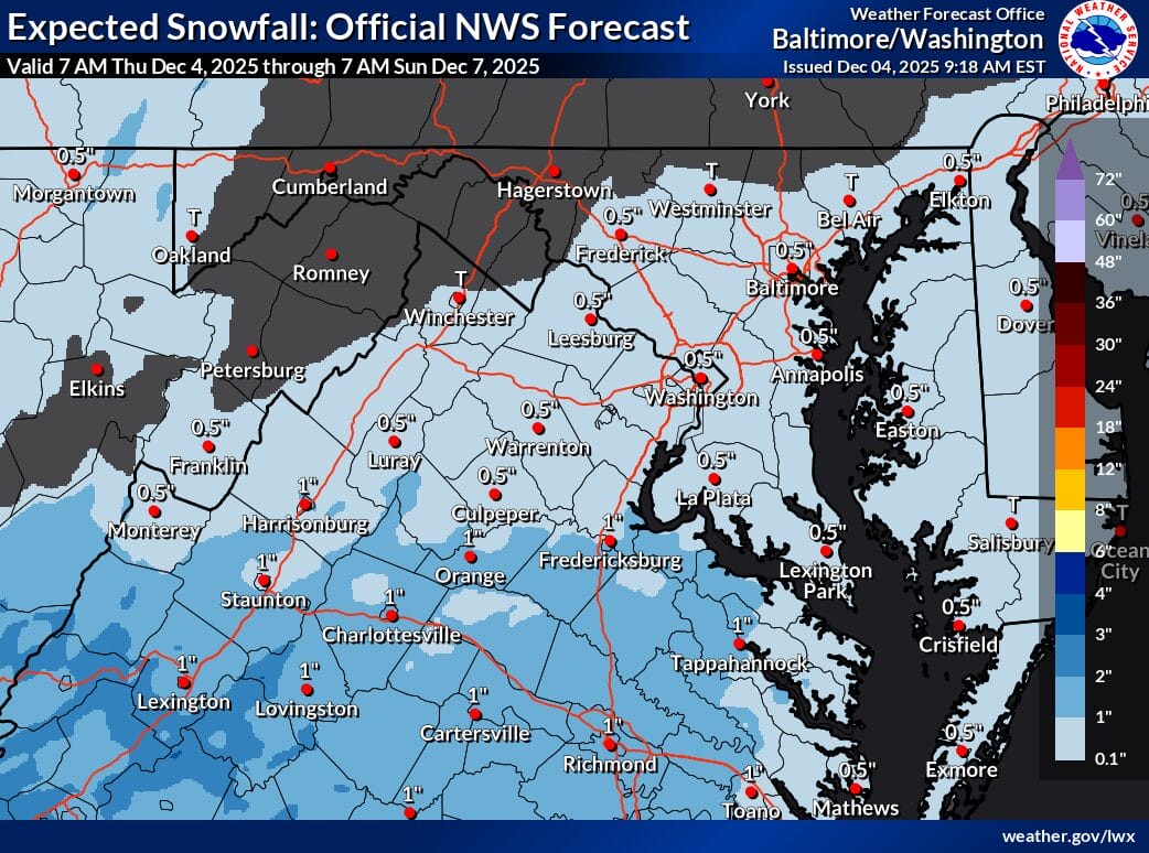 Special Weather Statement Issued Ahead of Potential Friday Travel ...
