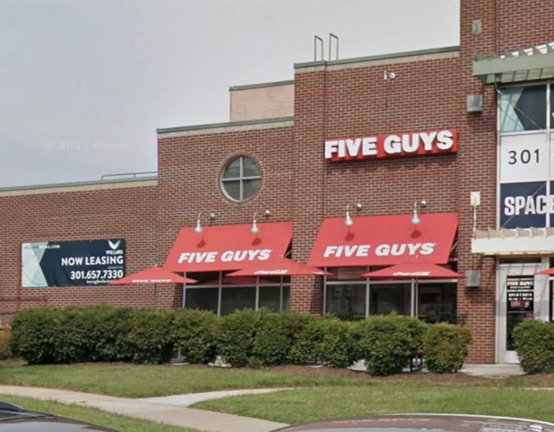 Five Guys in Olney to Close Permanently - The MoCo Show