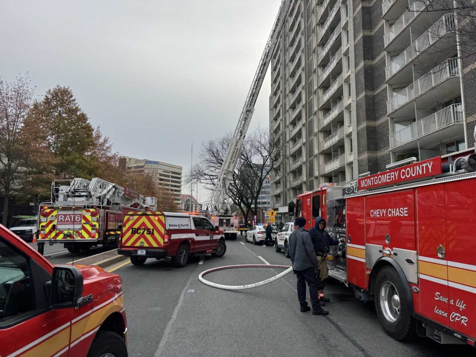 2-Alarm Fire Reported on 15th Floor of Highland House; Southbound ...