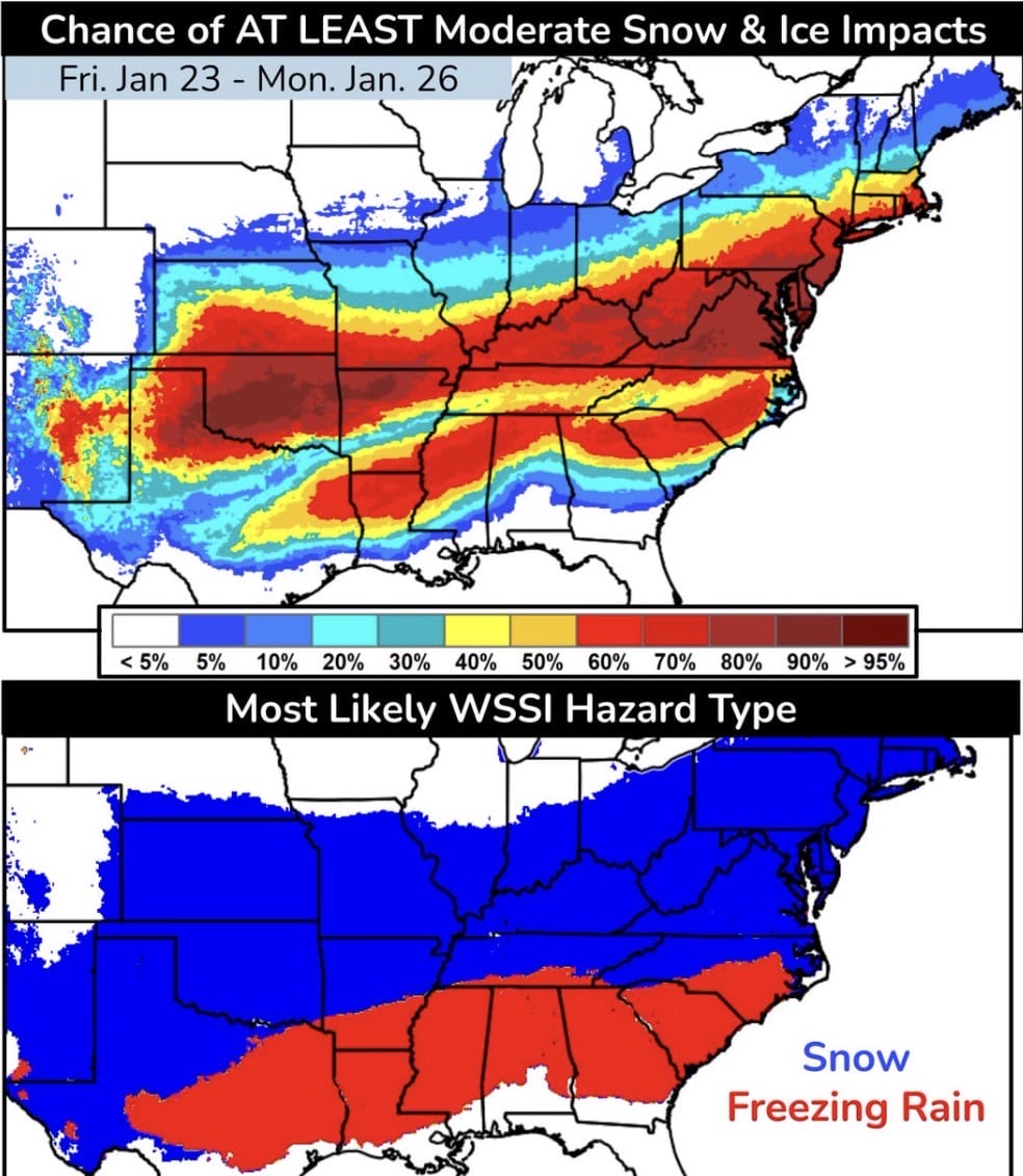 Heavy Snow, Dangerous Ice Possible Across Mid-Atlantic (Including ...