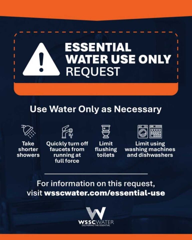 WSSC Continues to Urge Customers to Limit Water Use - The MoCo Show