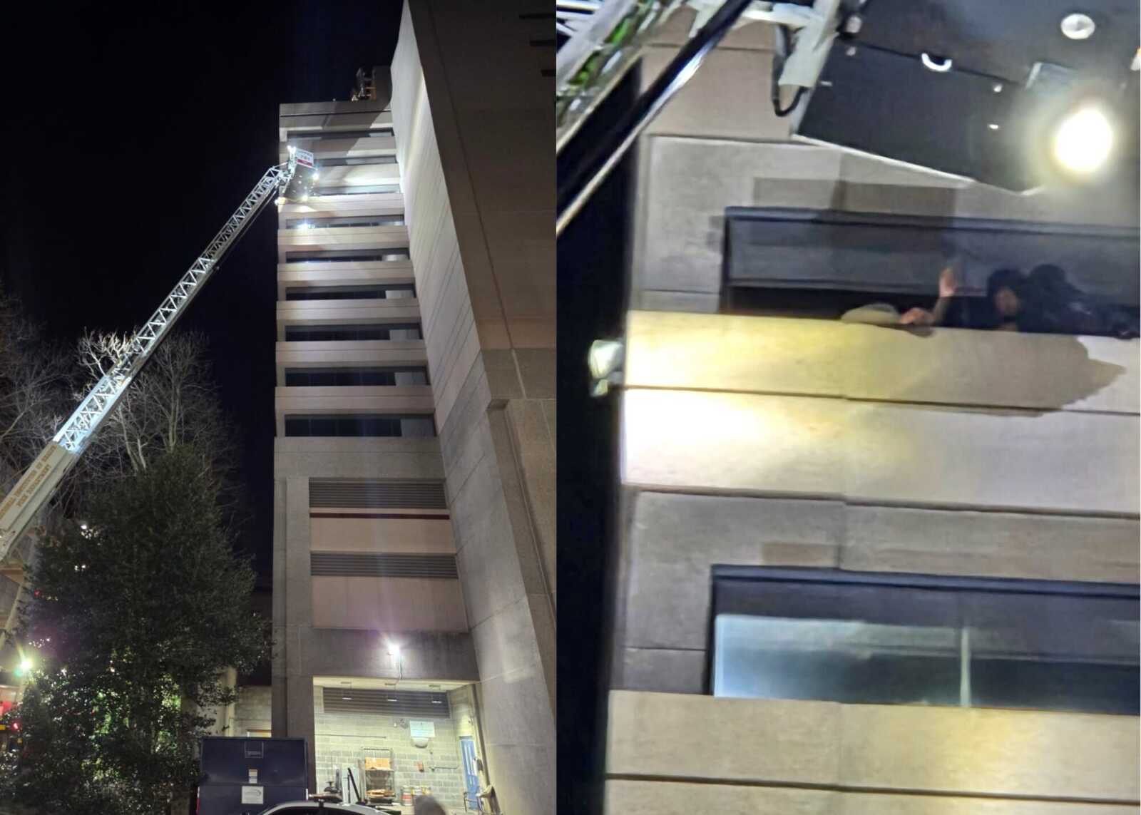 Two Adults Safely Rescued From Ninth-Floor Ledge - The MoCo Show