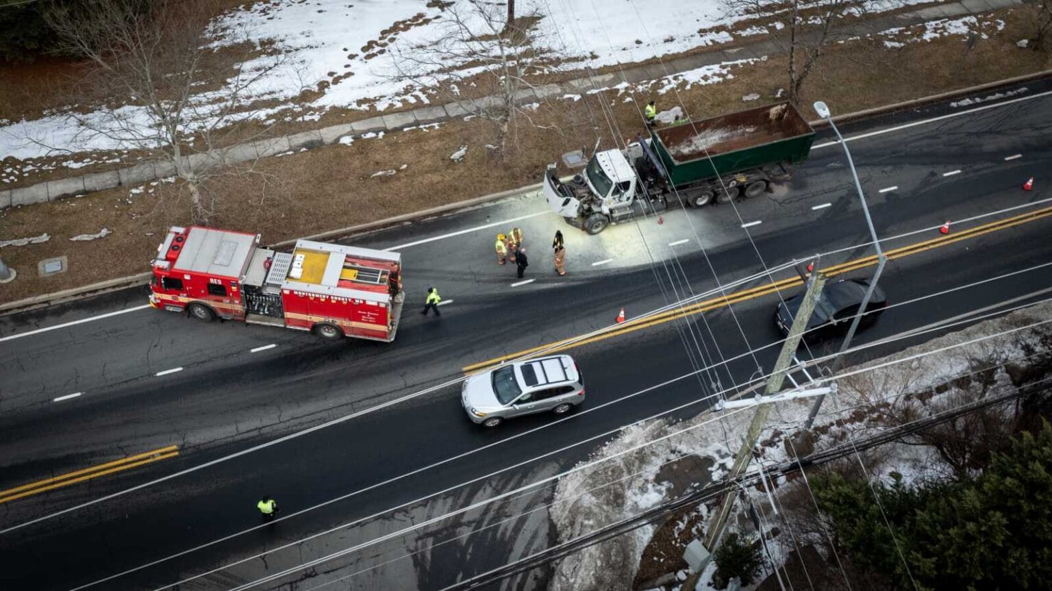 Compressed Natural Gas Trash Truck Catches Fire - The MoCo Show