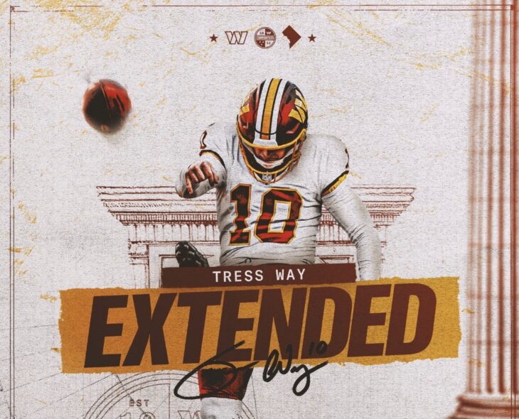 Commanders’ Longest-Tenured Player Tress Way Agrees One-Year Extension ...