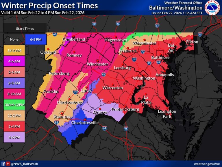 NWS Raises Snow Totals Across Maryland and Northern Virginia - The MoCo ...