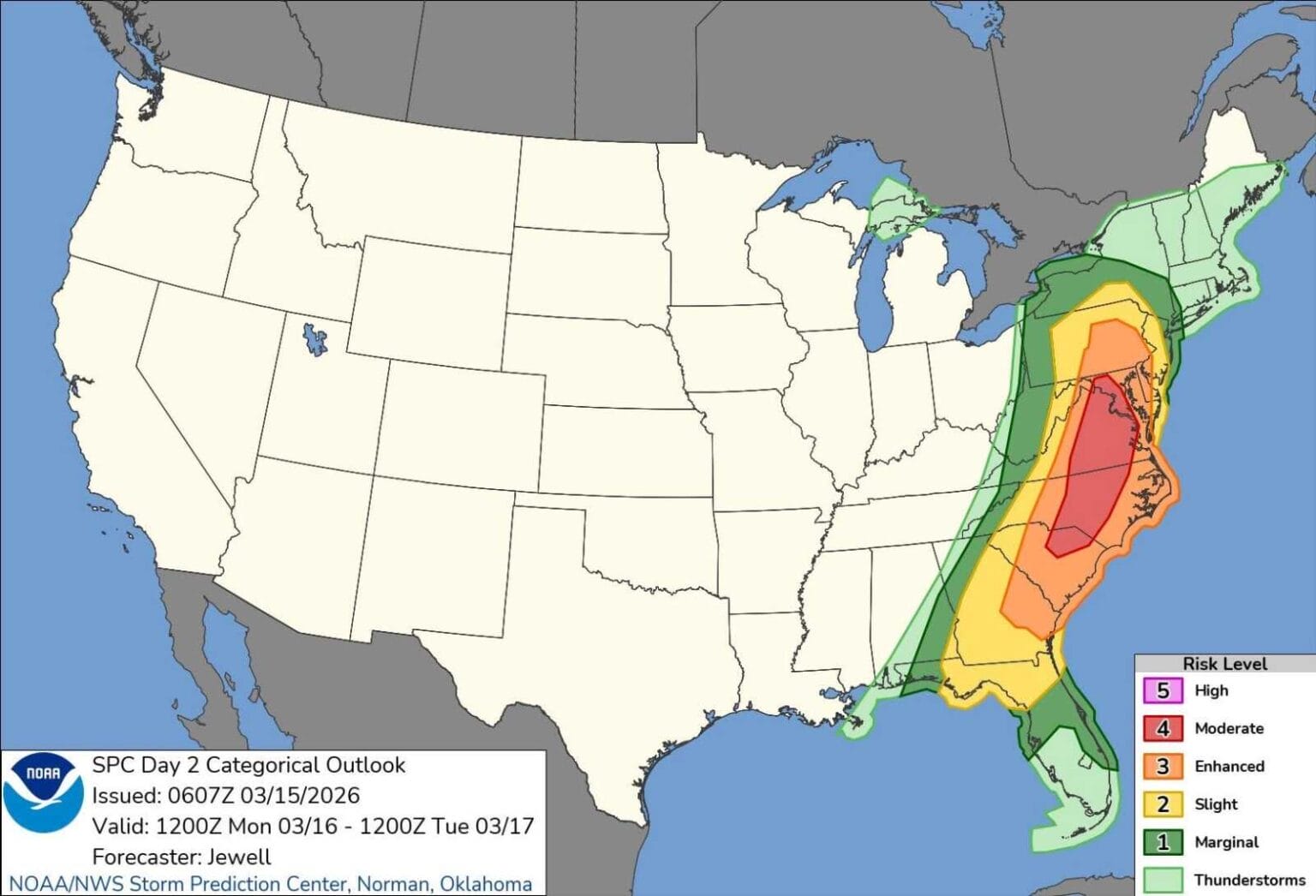 FOX5’s Mike Thomas: First Level 4 Severe Weather Risk for D.C. Region ...