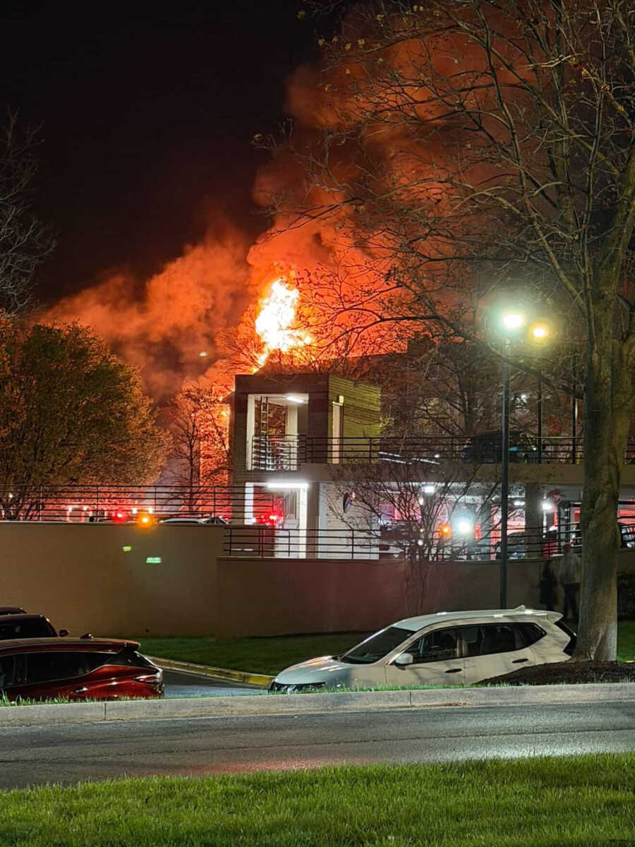 Fire Through Roof at Gaithersburg Apartment Building, Multiple Rescues ...