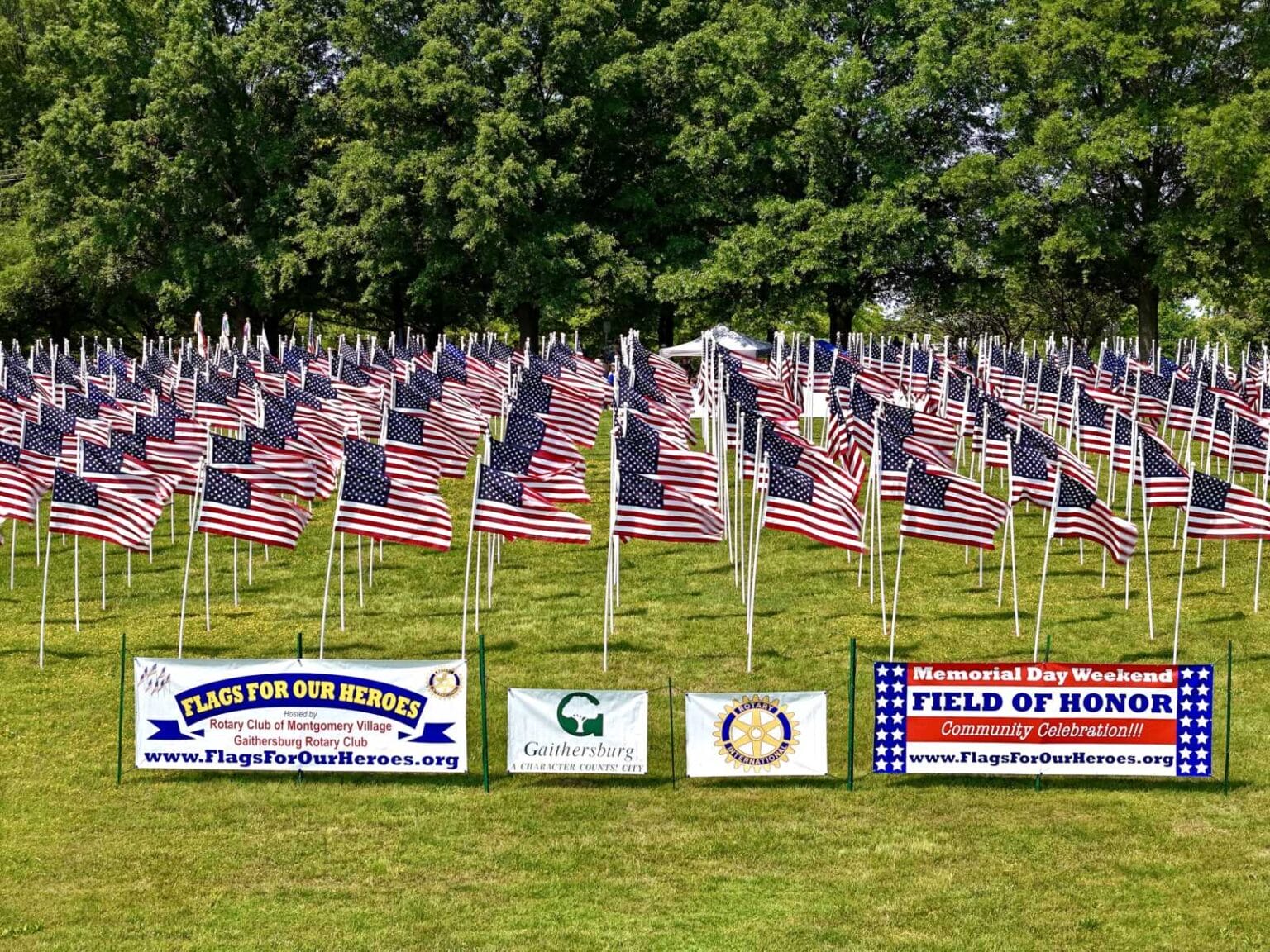 756 American Flags to Fly in Gaithersburg Over Memorial Day Weekend ...