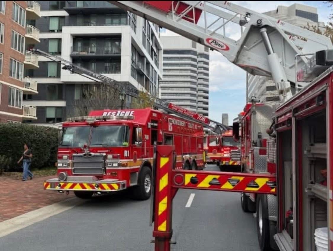 High-Rise Fire Response in Bethesda Traced to Dumpster Fire Inside ...