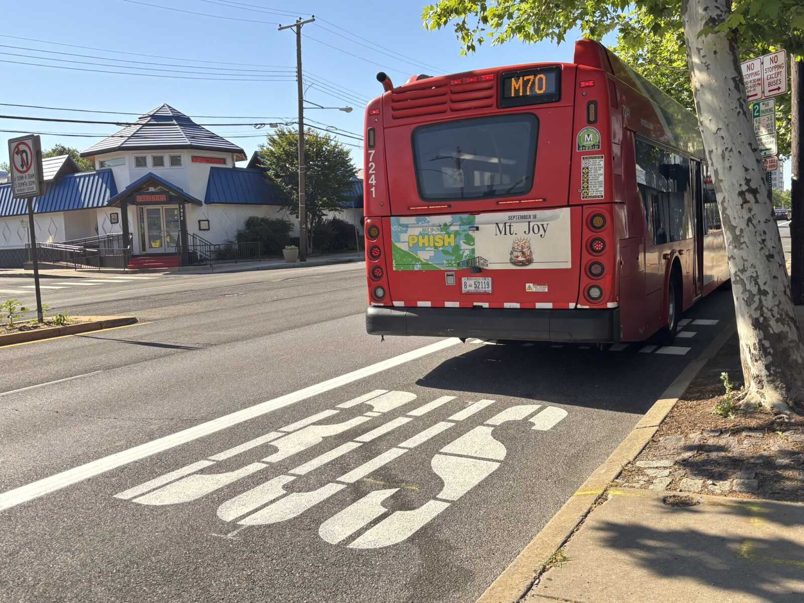 Bus Lane Markings Being Installed Along MD-355 Ahead of Summer Red Line ...
